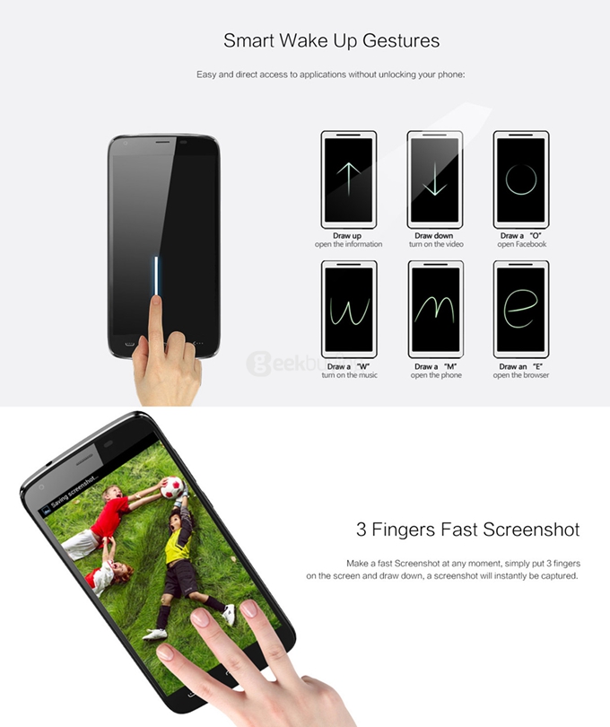 HOMTOM HT6 5.5inch 4G MT6735 6250mAh Android 5.1 Smartphone