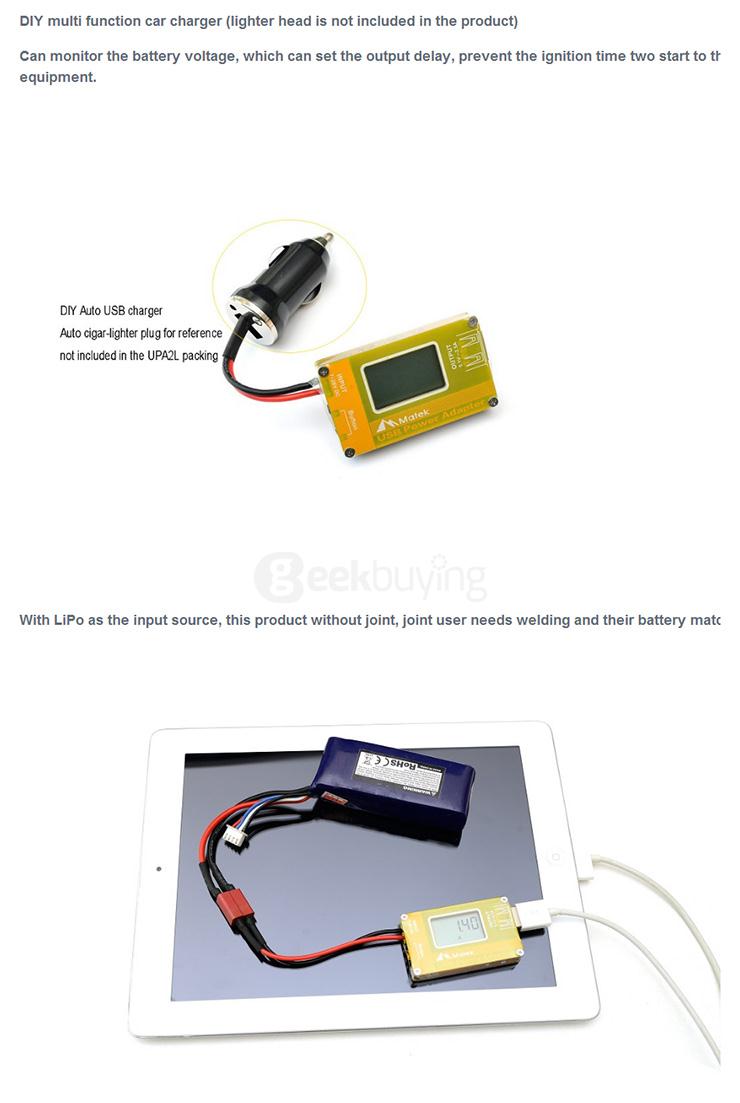 Matek DC-DC Converter USB Charger Adapter Battery Converter