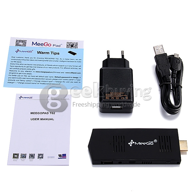 Meegopad T02 Ubuntu Mini PC Compute Stick