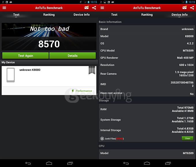 Bassoon K8000 3G Phablet 7 Inch Android 4.2 1GB/8GB Dual SIM