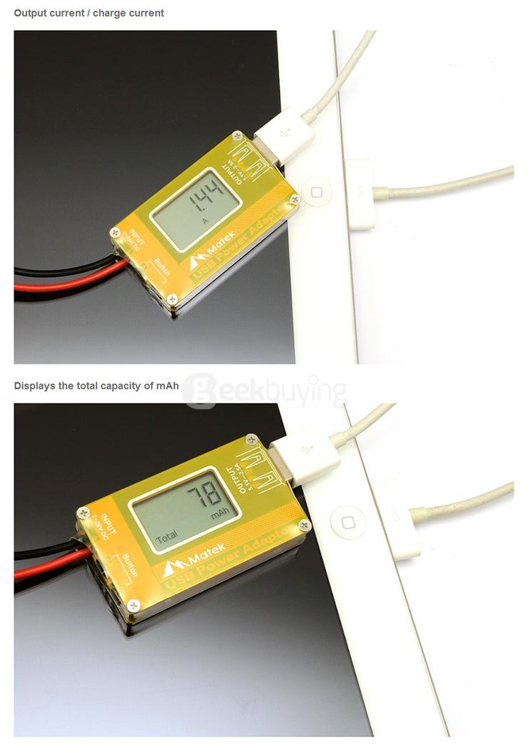 Matek DC-DC Converter USB Charger Adapter Battery Converter