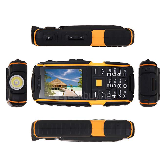 NO.1 A9 4800mAh Battery IP67 Flashlight Waterproof Phone