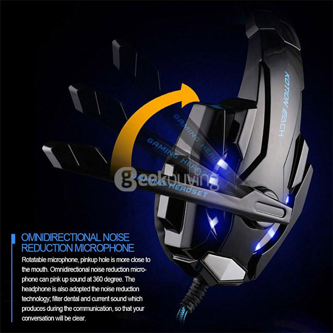 EACH G9000 3.5mm Glaring LED Light Gaming Headset