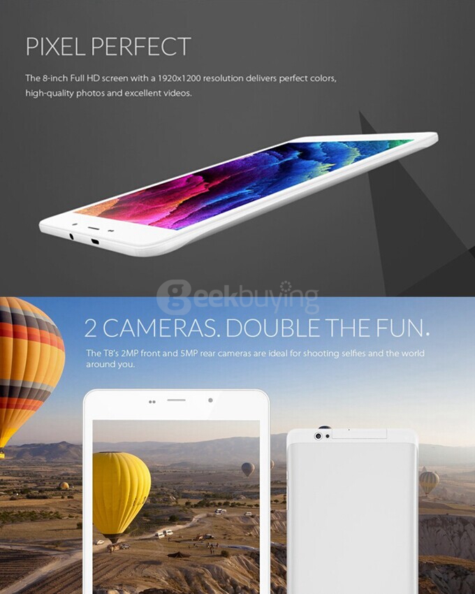 Cube T8 Plus Android 5.1 Lollipop 8 Inch 4G/3G/2G Phablet