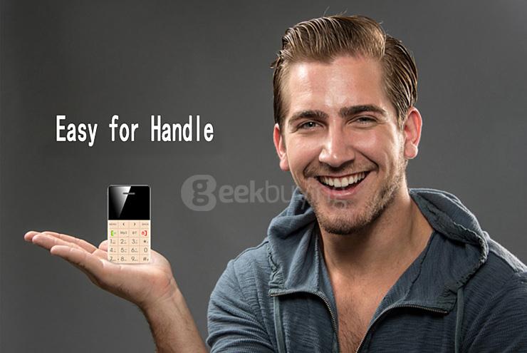 Qmart Q5 Ultra Thin Slim 1.0inch Mini Pocket Card Cell Phone