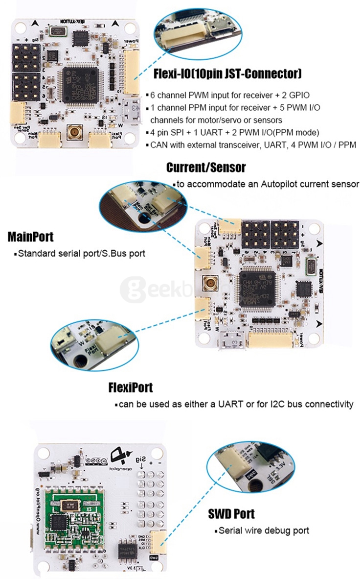 CC3D Revolution Flight Controller /Oplink/ M8N GPS /Distribution Board