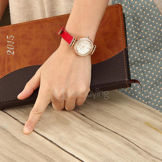 Bestdon Women Analog Watch Prismatic Dial Rhinestone Watch