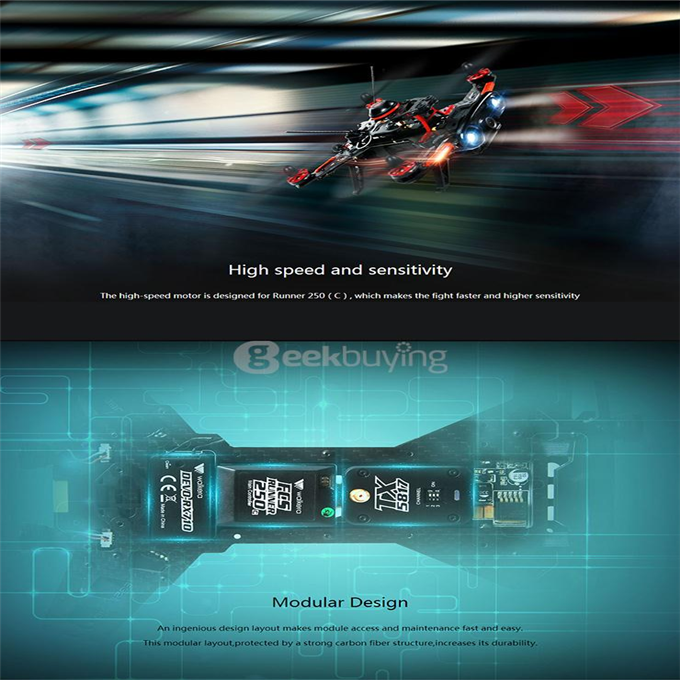 Walkera Runner 250(C) with DEVO 7 800TVL Camera CC3D Flight Controller