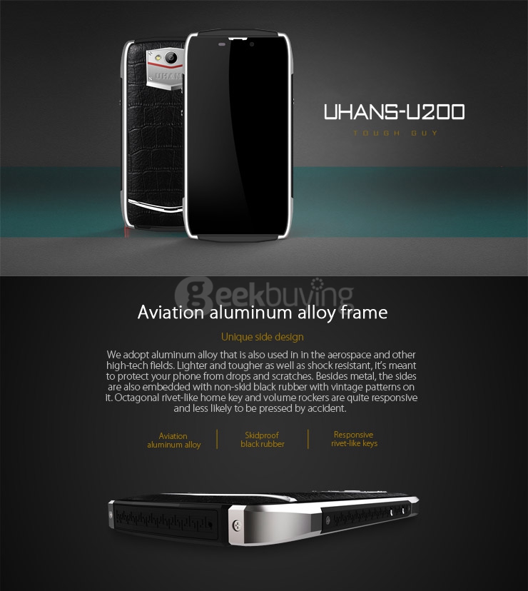 UHANS U200 5.0inch Android 5.1 4G Smartphone MTK6735 OTG Smart Wake