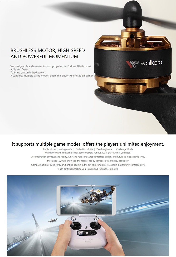 Walkera Furious 320 1080P HD Camera 5.8G RC Quadcopter