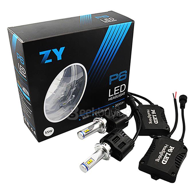 P6 Philips Chips 55W 4500lm LED Car Headlight Car Headbulb