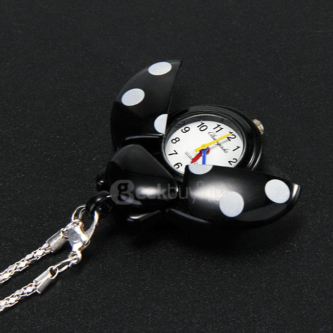 Fashion Qute Beetle Watch Key Chain Necklace Pocket Pendant Quartz ...