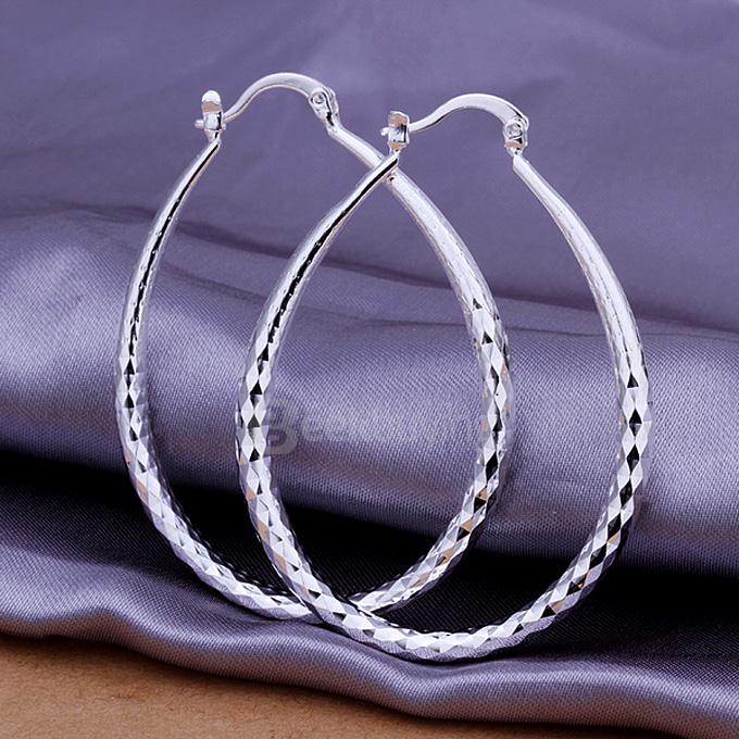 Fashion Silver Round Earrings Ear Pendants