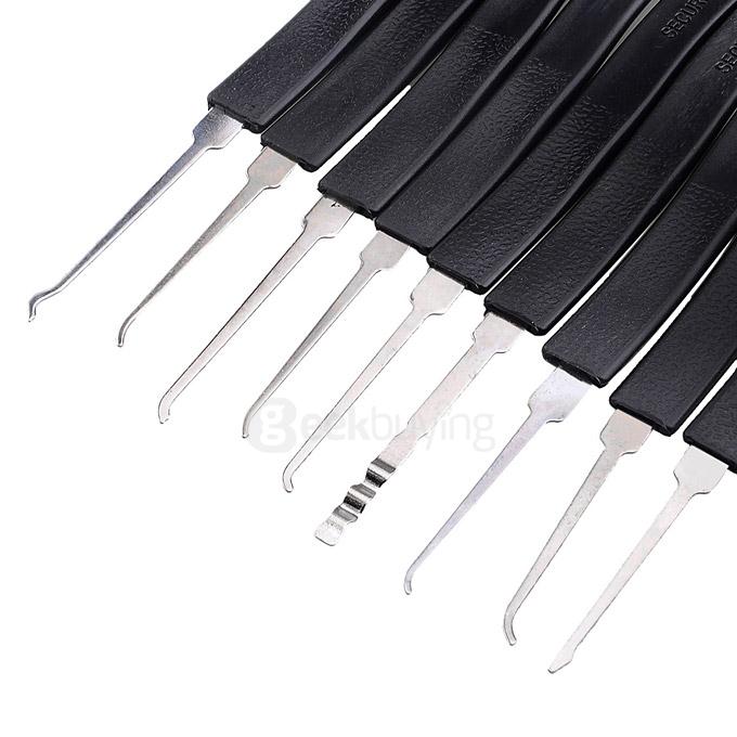 AML020008 Professional 9-Piece Lock Picks + Z-Shape Quick-Picking Tool