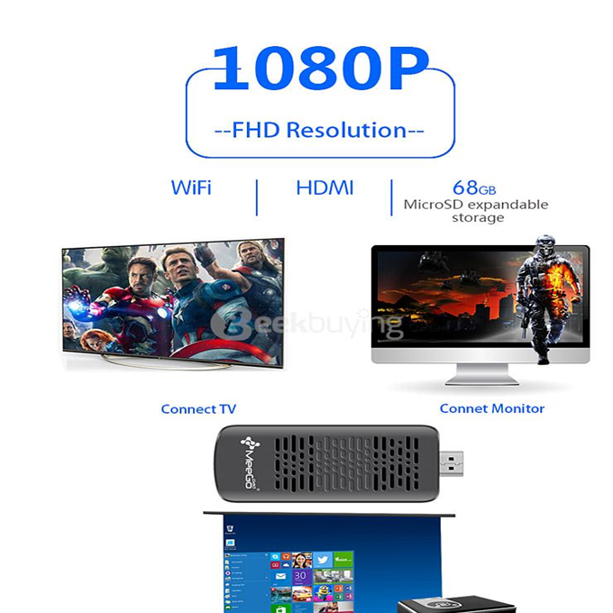 MEEGOPAD T05 Windows 10 Intel Z3735F Quad Core 2G/32G MINI PC