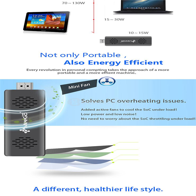 MEEGOPAD T03 Pro Windows 10 Intel Z8300 Quad Core 2G/32G MINI PC