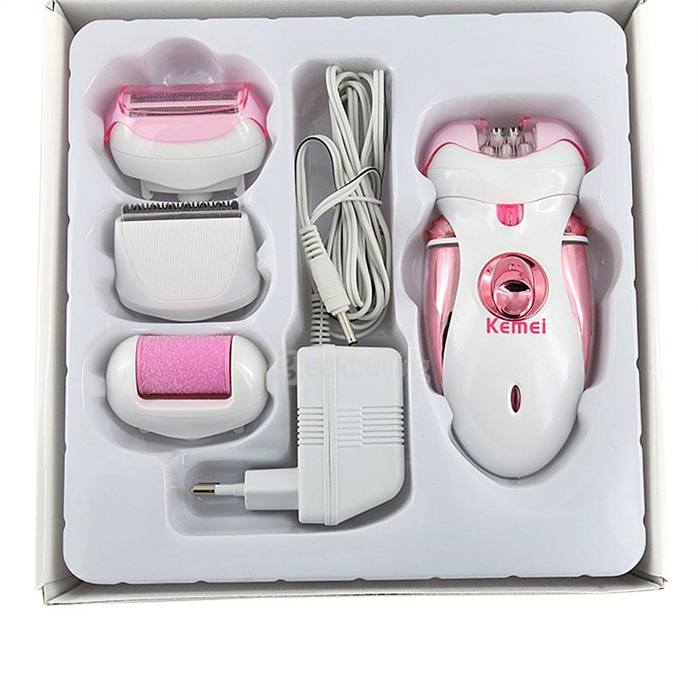 KM-2531 4 in 1 Women Shaver Electric Hair Remover Hair Epilator