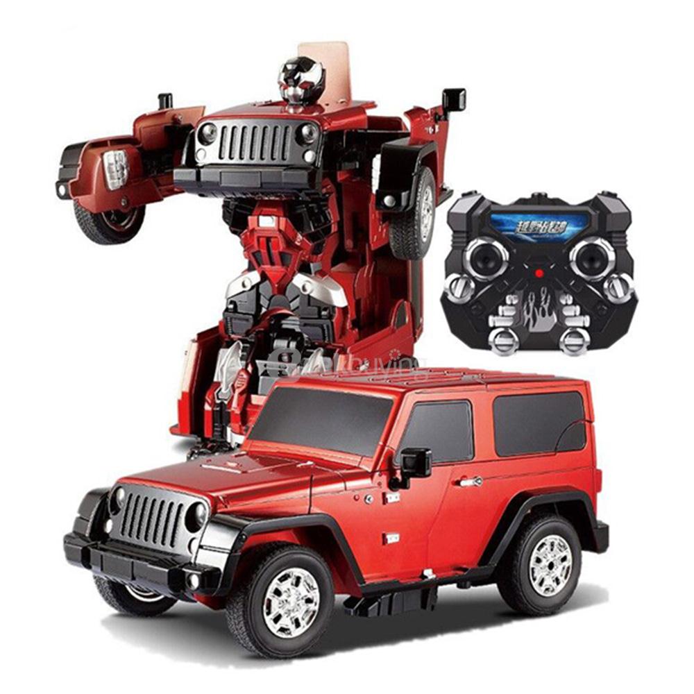 JIA QI T665 2.4G RC Stunt Robot Remote Control Deformation Robot