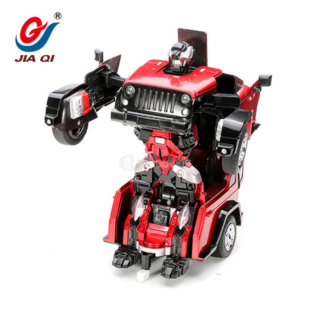 JIA QI T665 2.4G RC Stunt Robot Remote Control Deformation Robot