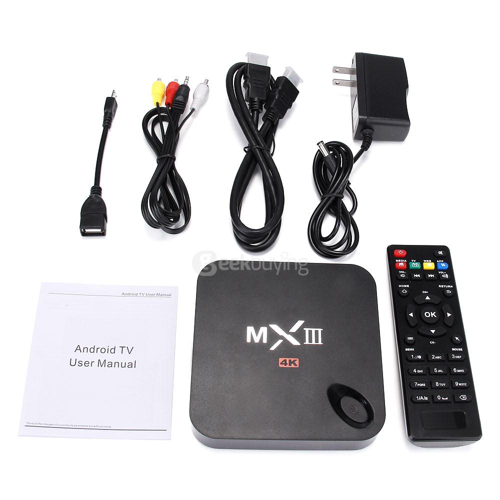 MXIII-G 4K Android 4.4 Amlogic S812 Quad Core 1G/8G 802.11b/g/n TV BOX