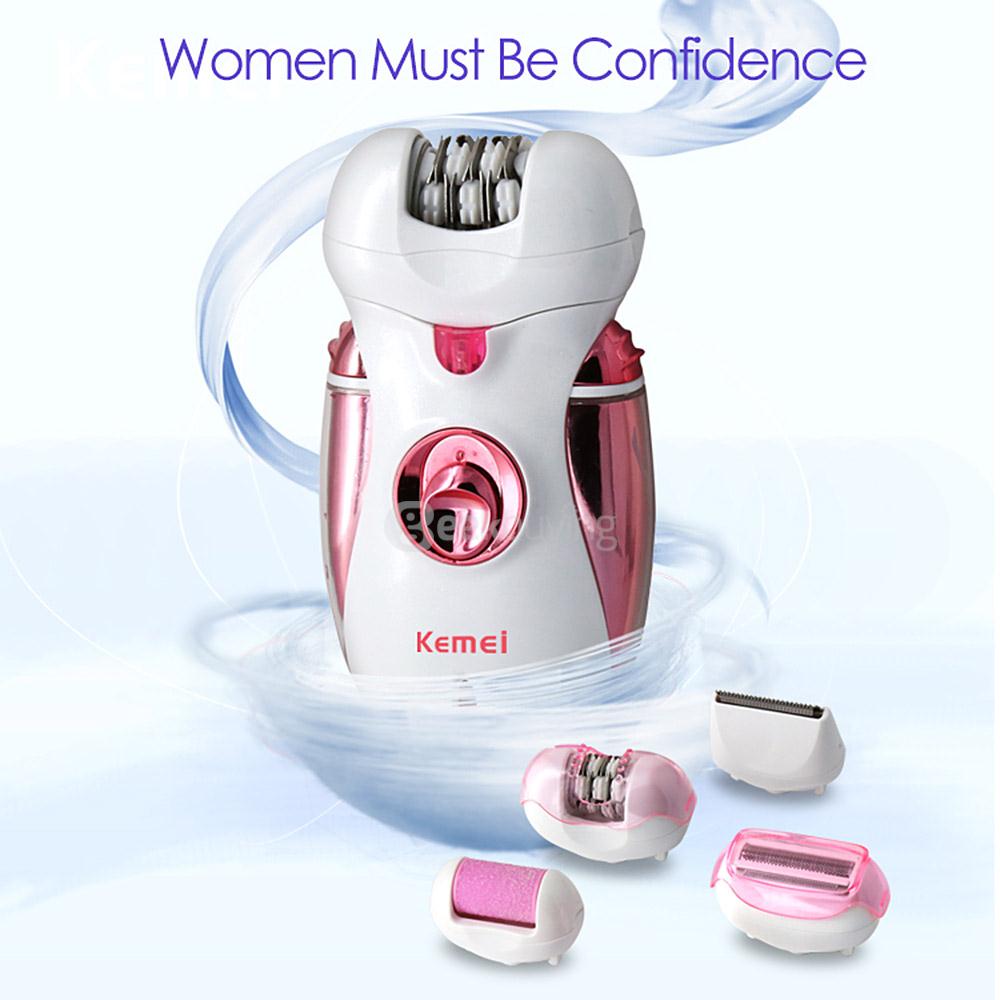 KM-2531 4 in 1 Women Shaver Electric Hair Remover Hair Epilator