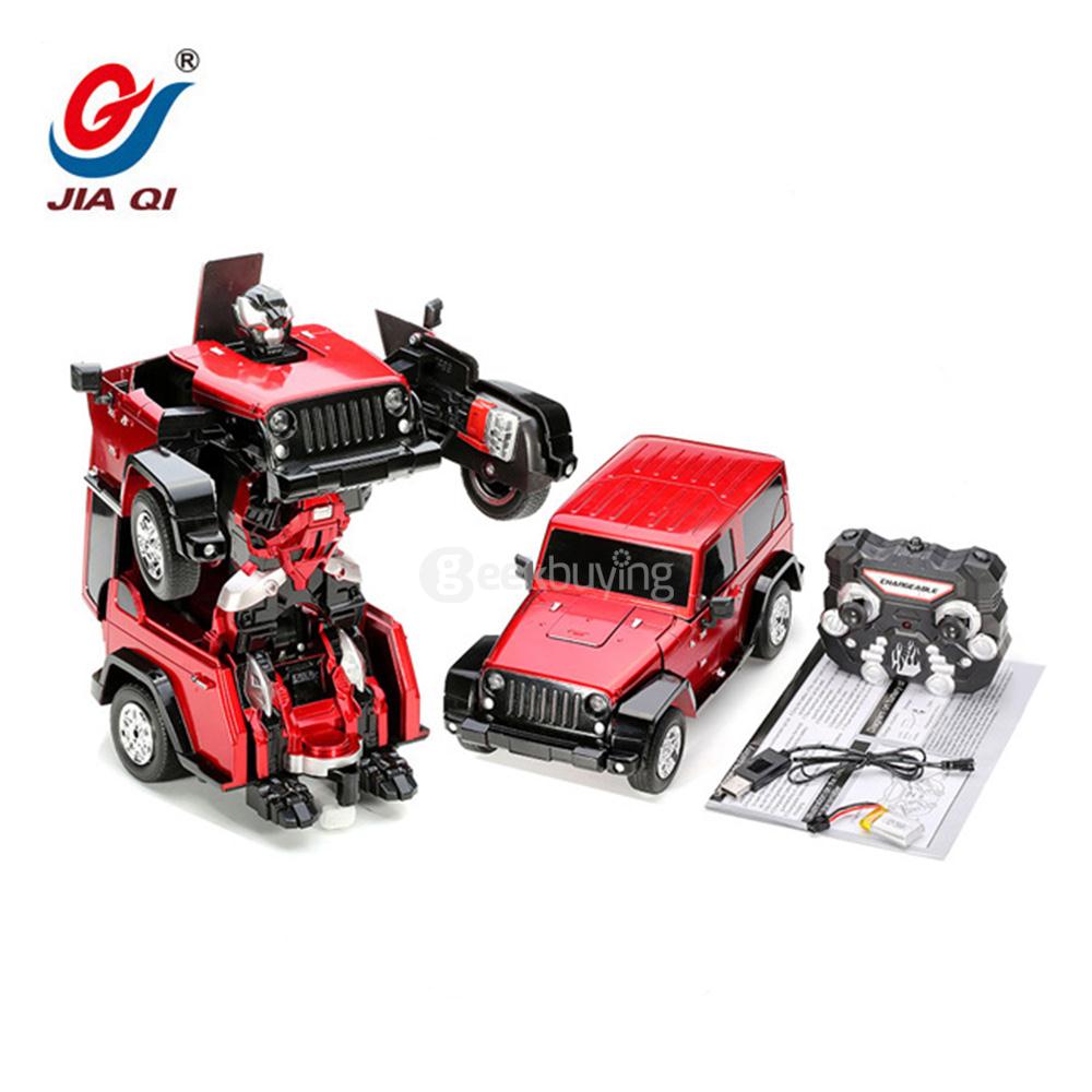 JIA QI T665 2.4G RC Stunt Robot Remote Control Deformation Robot