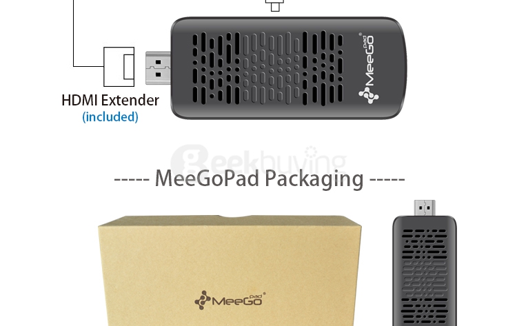 MEEGOPAD T05 Pro Windows 10 Intel Z8300 Quad Core 2G/32G MINI PC