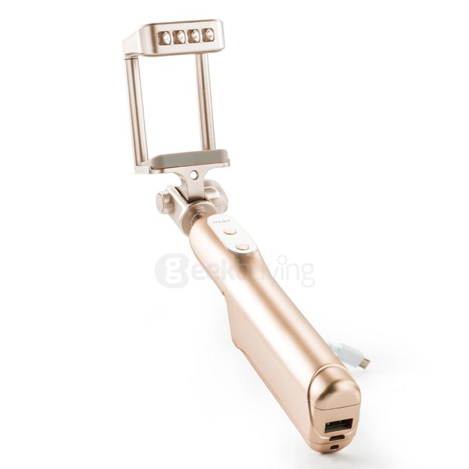 Mlais Travel Wire Control Selfie Stick Self Timer Monopod 3200mAh