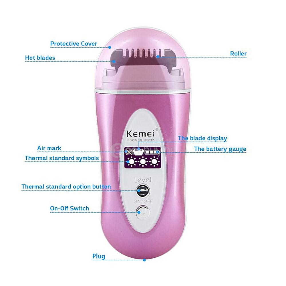 KM-6810 Infrared Hair Remover Women Electric Shaver IR Epilator