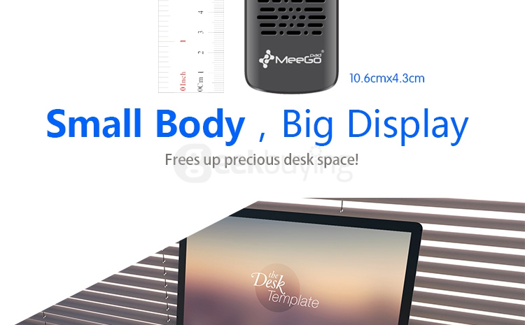 MEEGOPAD T05 Pro Windows 10 Intel Z8300 Quad Core 2G/32G MINI PC