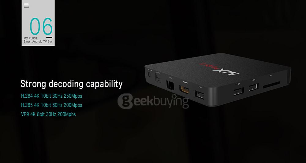 MX PLUS II RK3229 4K KODI Preinstalled TV BOX