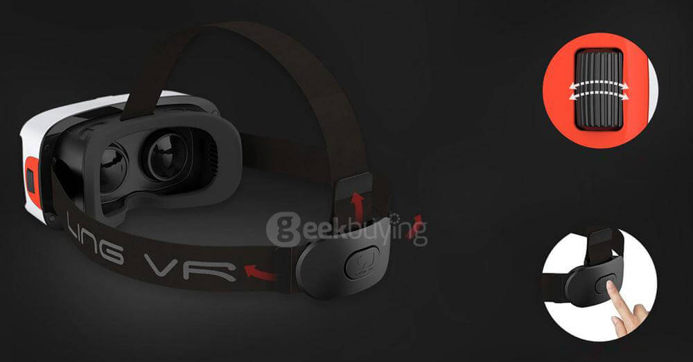 LING VR 1S 3D Virtual Reality VR Headset FOV90 Adjustable IPD Focus