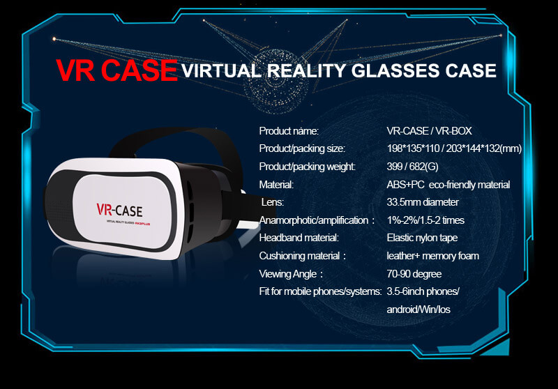VR Case RK3Plus 3D Virtual Reality VR Headset IPD Focus Adjust