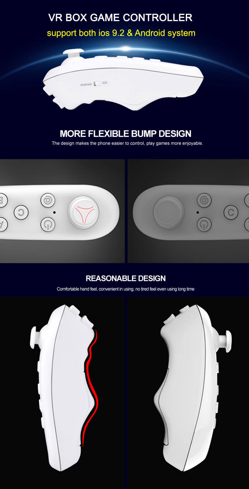 VR Case RK3Plus 3D Virtual Reality VR Headset IPD Focus Adjust