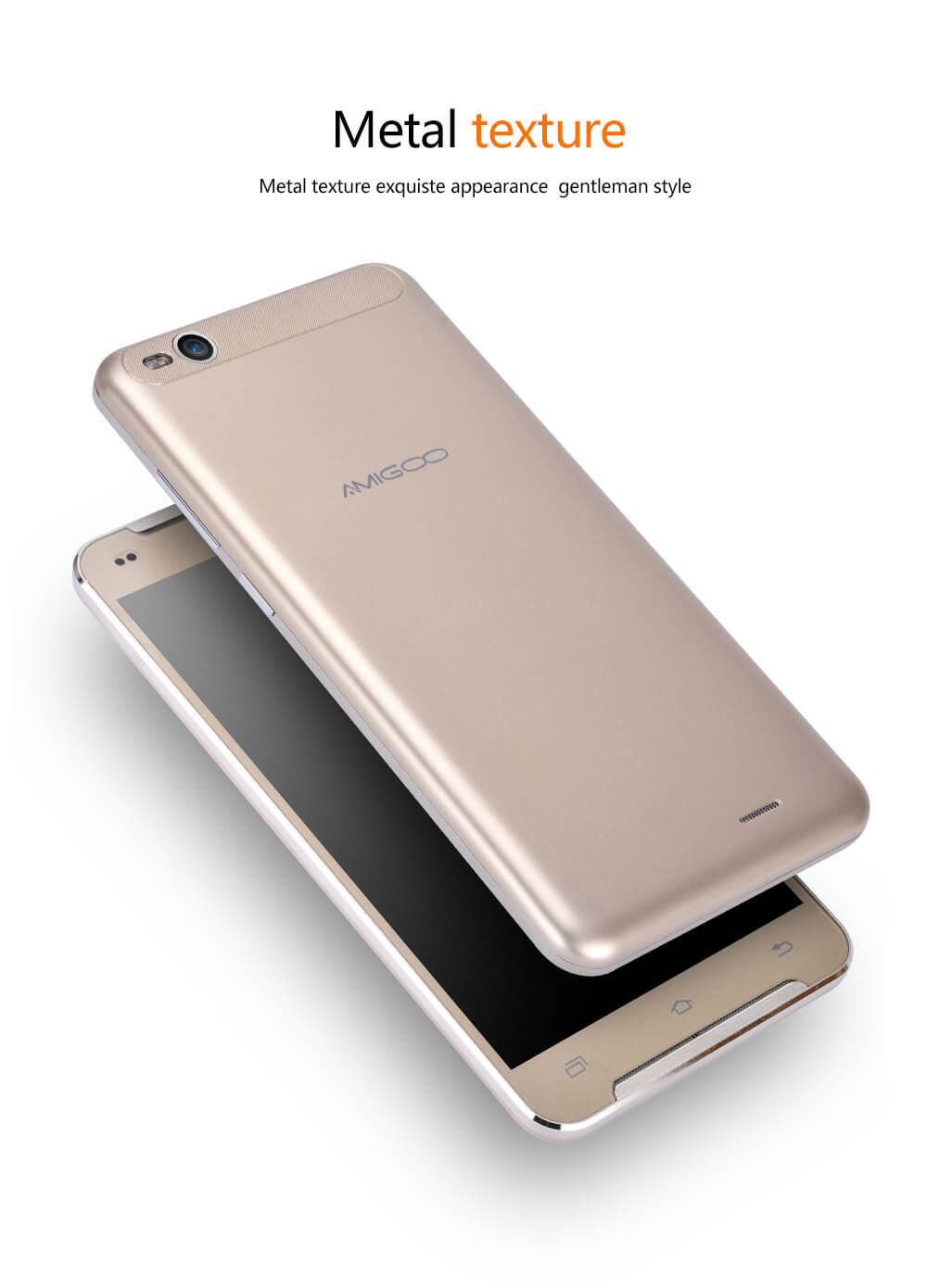 AMIGOO R300 5.5inch QHD Screen MT6580 Quad Core Smartphone