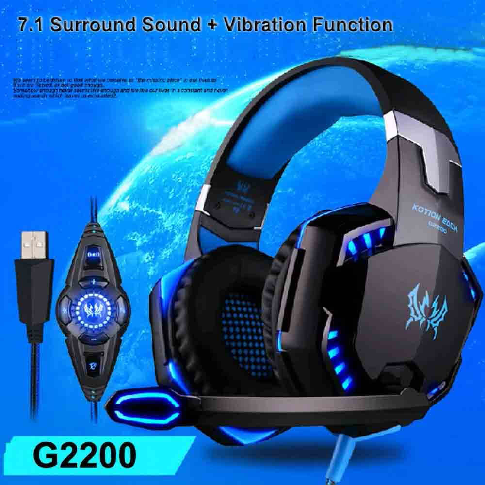 KOTION EACH G2200 USB 7.1 Vibration Gaming Headphone