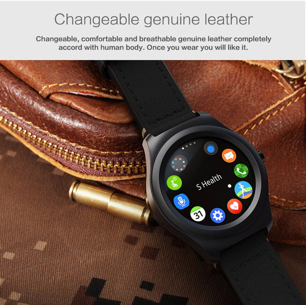 IQI Q2 MTK2502C Bluetooth 4.0 Heart Rate Monitor Smartwatch - Black