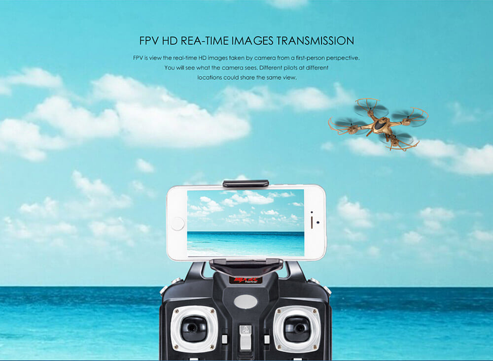 MJX X401H WIFI FPV 0.3MP HD Camera APP/Transmitter Dual Mode