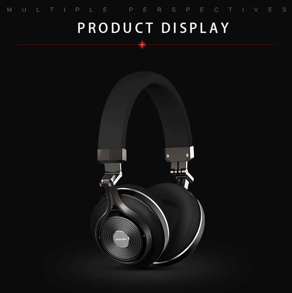 Bluedio T3 Bluetooth4.1 Bass Stereo Headset - Black