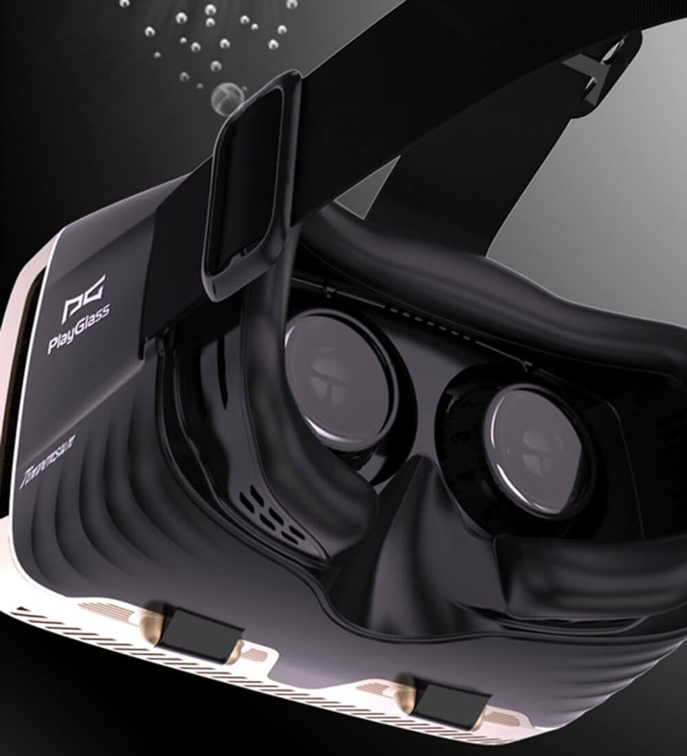 PlayGlass Plus FOV106 Immersive Virtual Reality 3D VR Headset