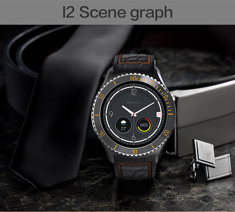 IQI I2 Android 5.1 3G WiFi Smart Watch Phone - Gold