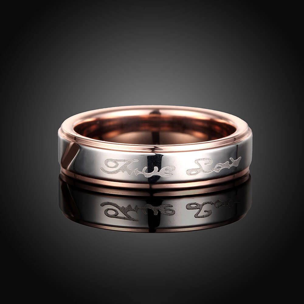 TGR100-B-8 Stainless Steel Female Ring - Size 7