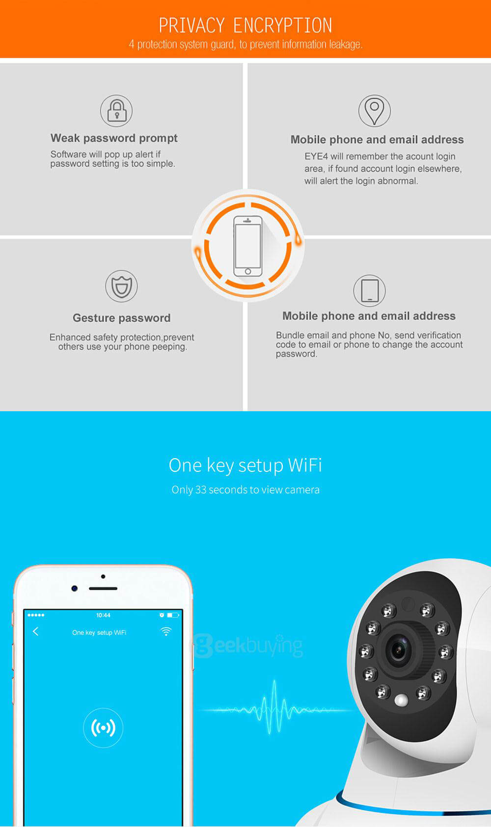 Vstarcam Eye4 C7825WIP IP Camera