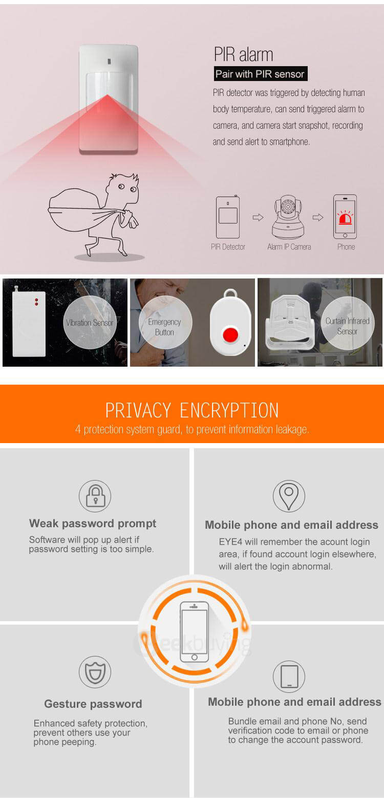 Vstarcam Eye4 C7837WIP-AR IP camera - White