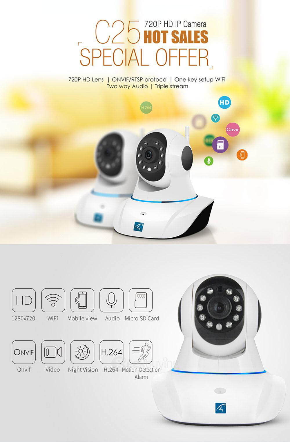 Vstarcam Eye4 C7825WIP IP Camera