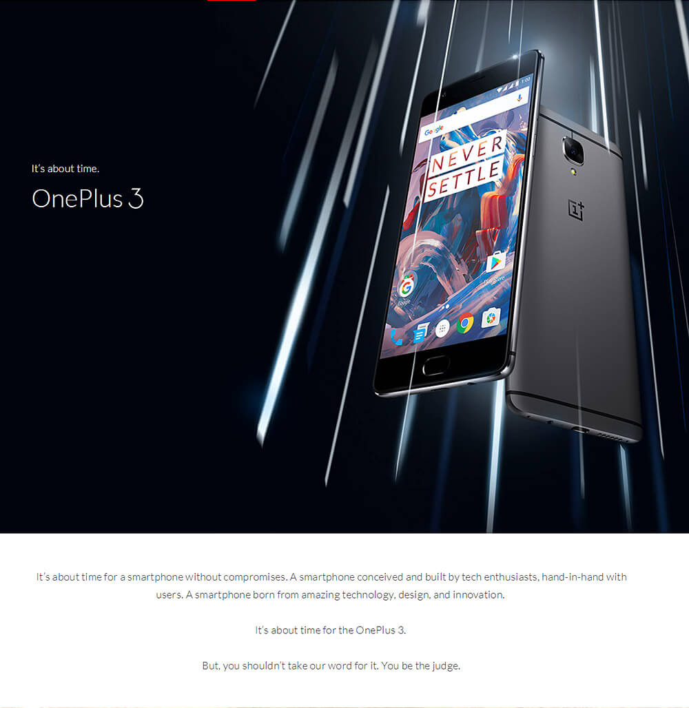 ONEPLUS 3 A3003 5.5inch 6GB 64GB Smartphone - Graphite