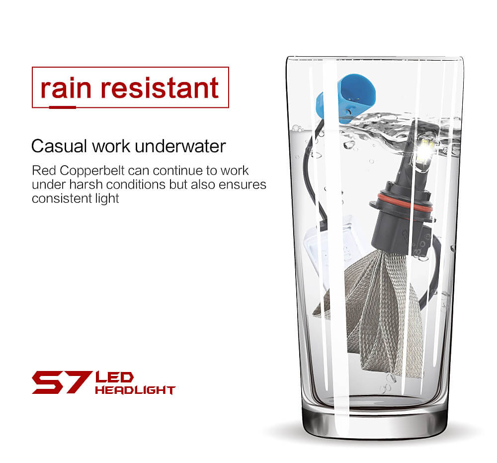 S7 H4-6000K-A 36W 4000LM LED Car Headlight Car LED Bulb