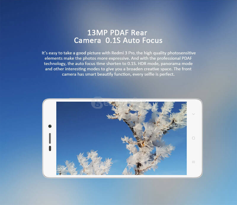 XIAOMI Redmi 3 Pro 5.0inch HD 4G LTE 3GB 32GB Smartphone