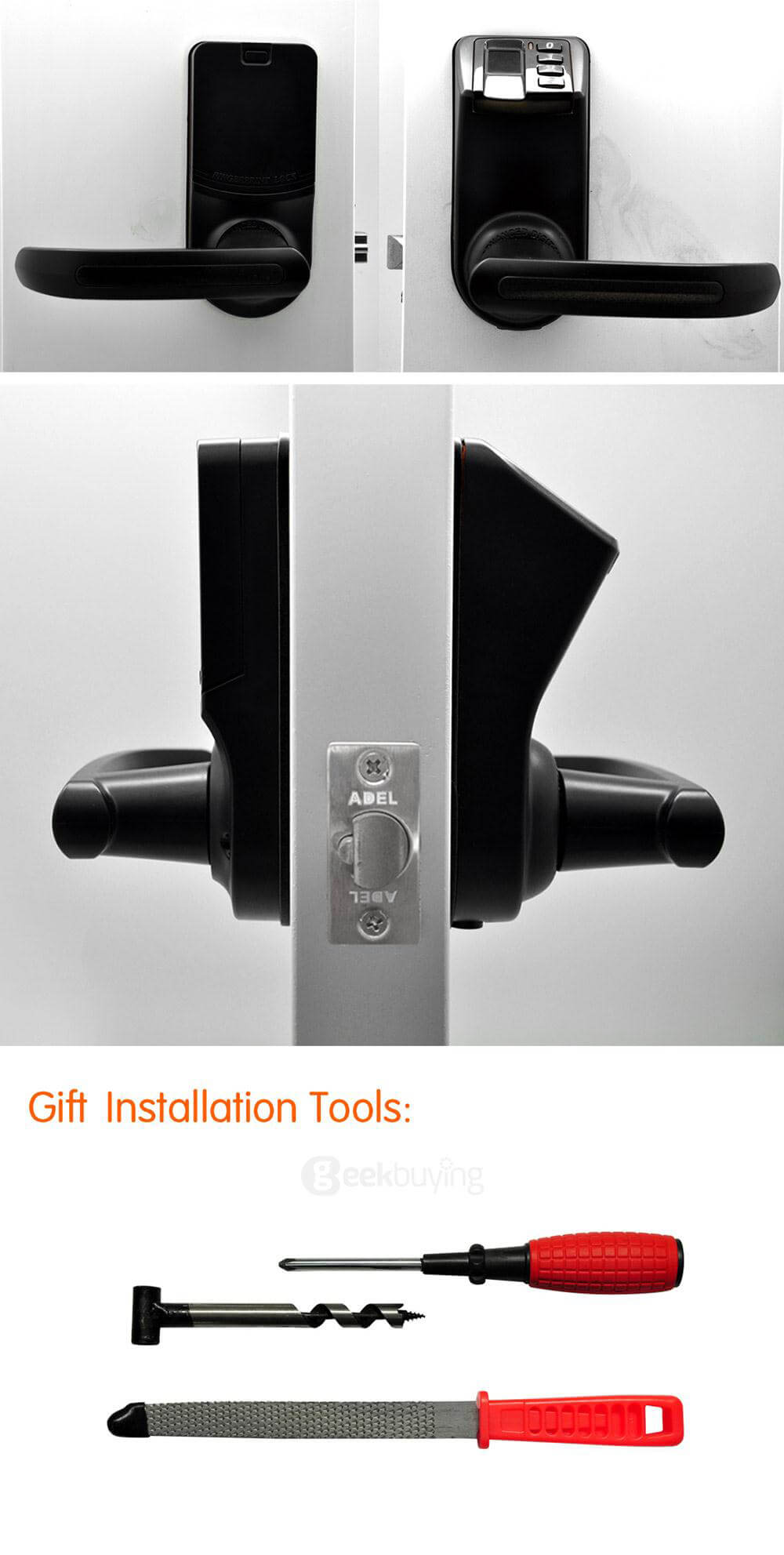 ADEL LS-9 Fingerprint Lock - Black