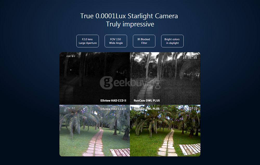 RUNCAM OWL PLUS 700TVL Mini FPV Camera NTSC